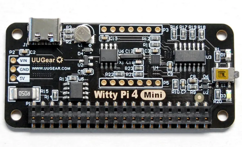Witty Pi 4 Mini Realtime Clock And Power Management For Raspberry Pi Goldbots