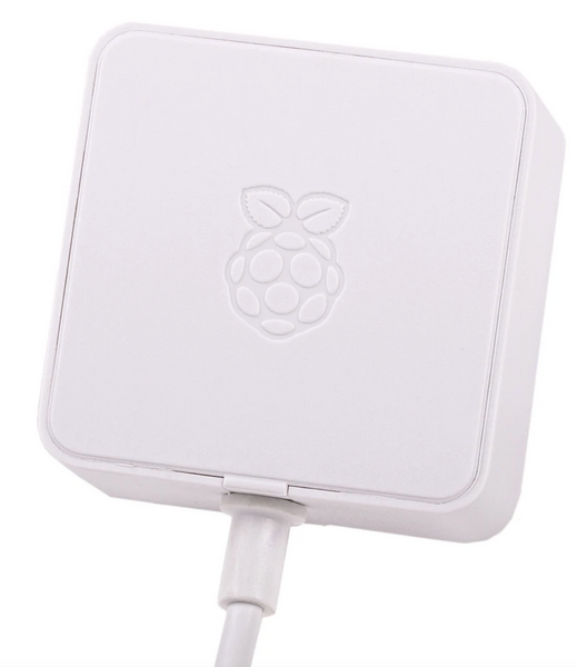 Official Raspberry Pi White Power Supply 5.1V 3A with USB C - 1.5 mete ...